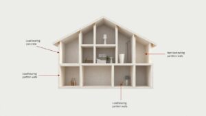 Mur de refend : définition, rôle et différences avec un mur porteur